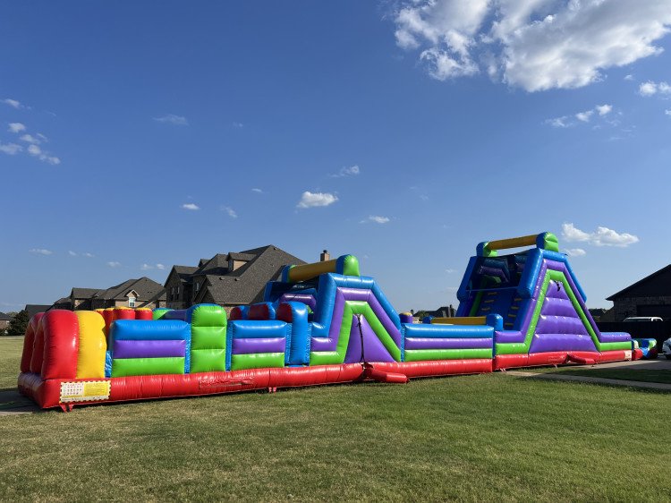 85’ Wet/Dry Obstacle Course - 365 Inflatables, LLC Forney TX